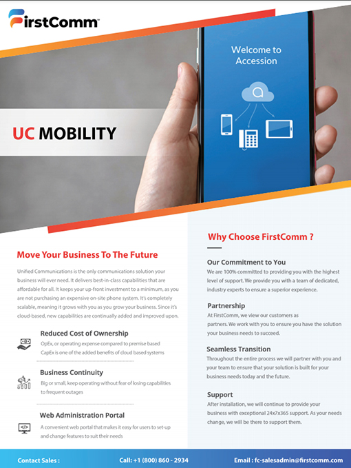 UC Mobility Package - FirstComm UC Mobility Package - FirstComm