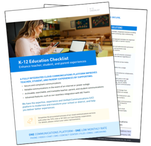 K-12 Education Secure Cloud Communications Checklist